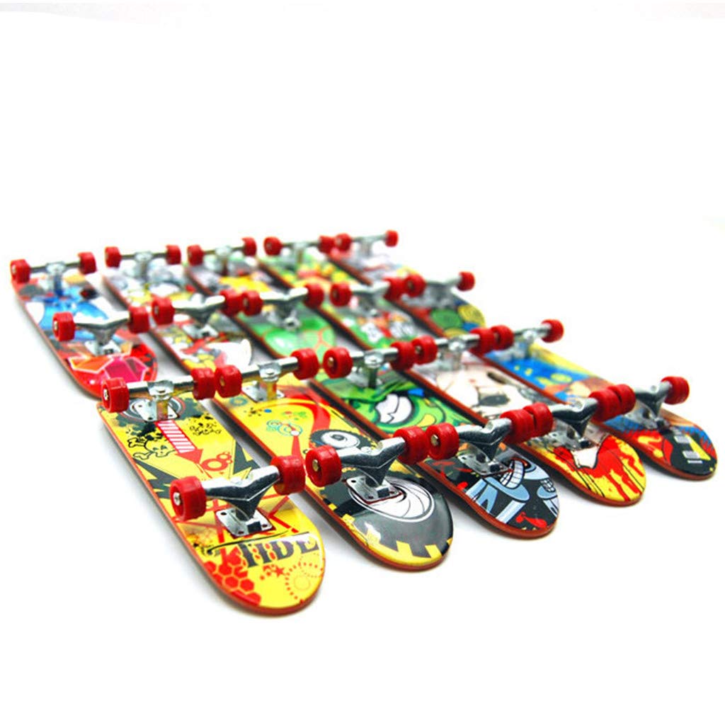 Huluda 2PCS Finger Board Tech Truck Mini Skateboards Alloy Stent Party Favors Gift