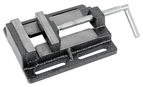 Performance Tool W3902 Drill Press Vise with Replaceable Hardened Steel Jaws and Precision Ground Base for Milling and Grinding, 4-Inch Jaw Opening