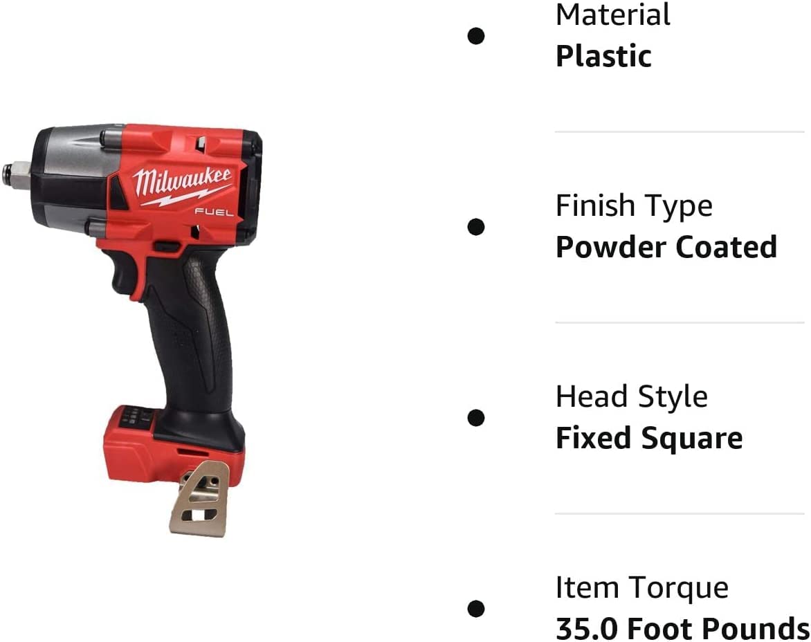 Milwaukee M18 FUEL Lithium-Ion Brushless Mid-Torque 1/2 in. Cordless Impact Wrench with Friction Ring (Tool Only) + Accessory