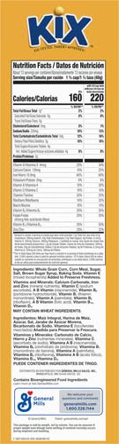 Kix Whole Grain Breakfast Cereal, Crispy Corn Cereal Puffs, Family Size, 18 oz