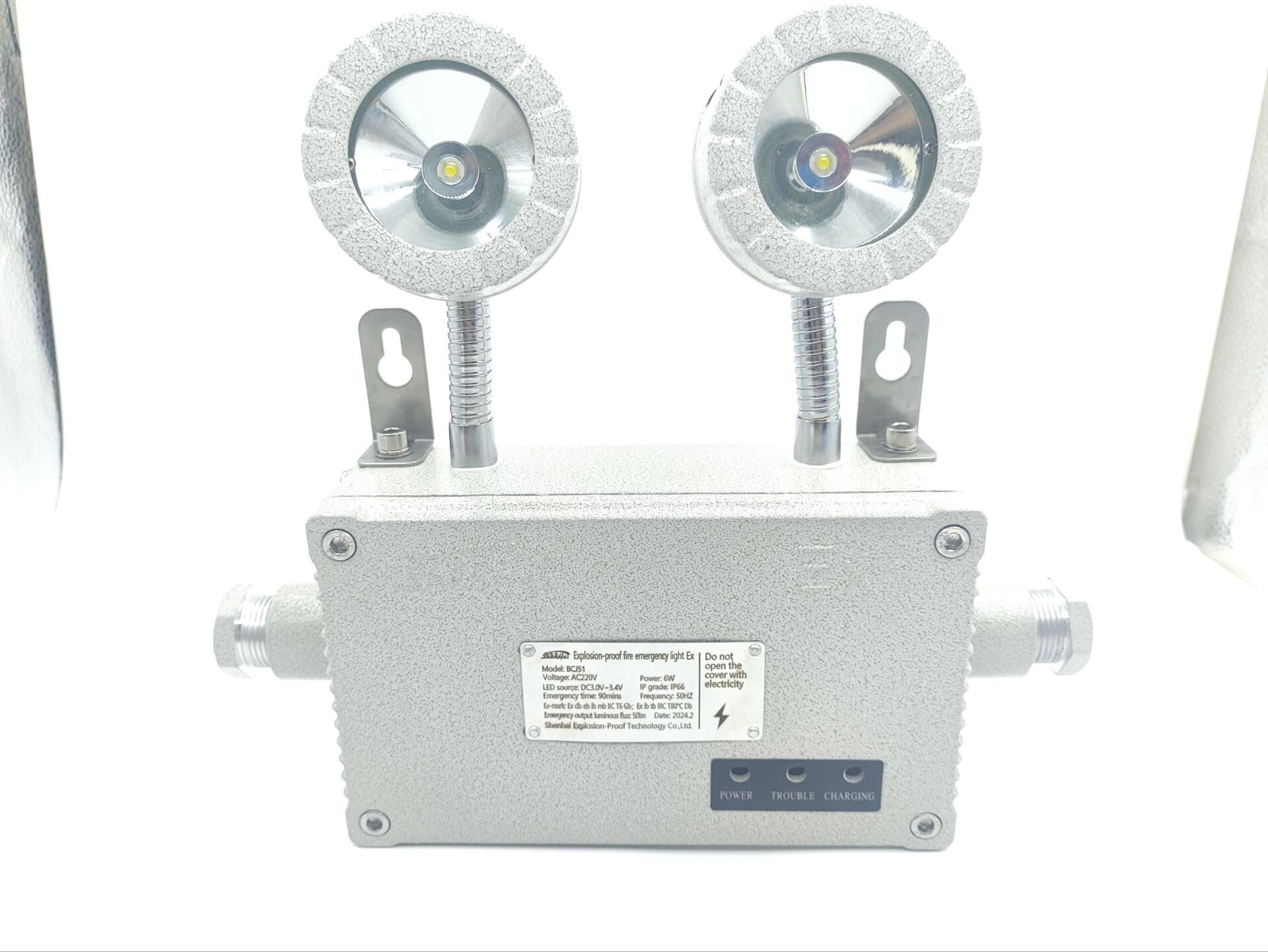 SHENHAIEX Explosion Proof Emergency Lighting fixtures BCJ51-2 * 3W Waterproof and dustproof Lights Input Voltage AC220V
