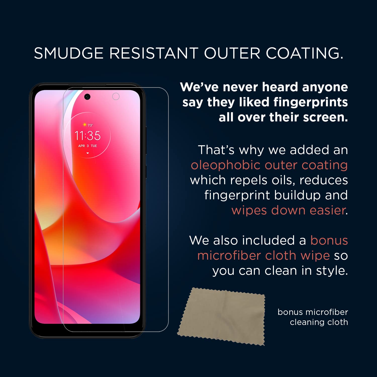 Motorola Moto G Power (2022) Protective Case (Black) + 9H Glass Screen Protector + TurboPower 20W Charger and 3.3ft USB-C Cable