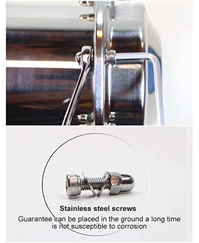 MAYAGU 10.2" Stainless Steel Time Capsule Waterproof Lock Container Storage Future Gift
