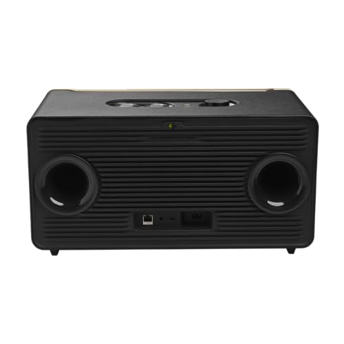 JBL Authentics 500 - Retro Style Home Speaker with Bluetooth, Voice Control, and Dolby Atmos, Multi Room Playback, Built in Alexa and Google Assistant, Automatic self tuning