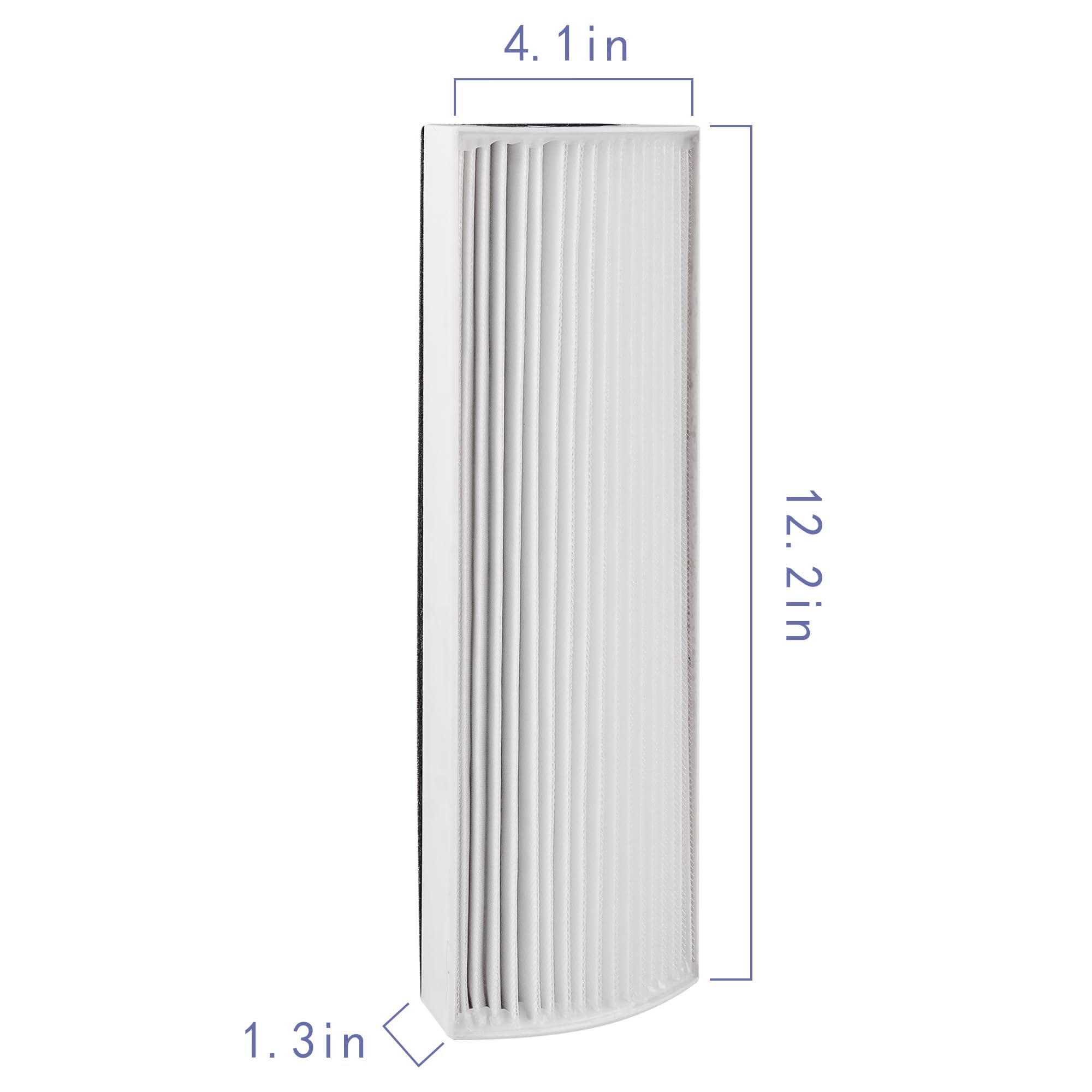 Popurure TPP220F Replacement Filter Compatible with Therapure TPP220F Air Purifier, also fit Models TPP220M TPP220H and TPP220, with 2 True HEPA (H13)Filter