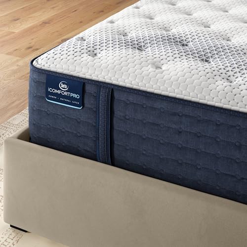 Serta iComfortPro - Canterbury 15" Plush Cal King Latex Foam Mattress - Cooling System, 5 Support Zones, and Responsive Latex Foam - 100 Night Trial and CertiPUR-US Certified