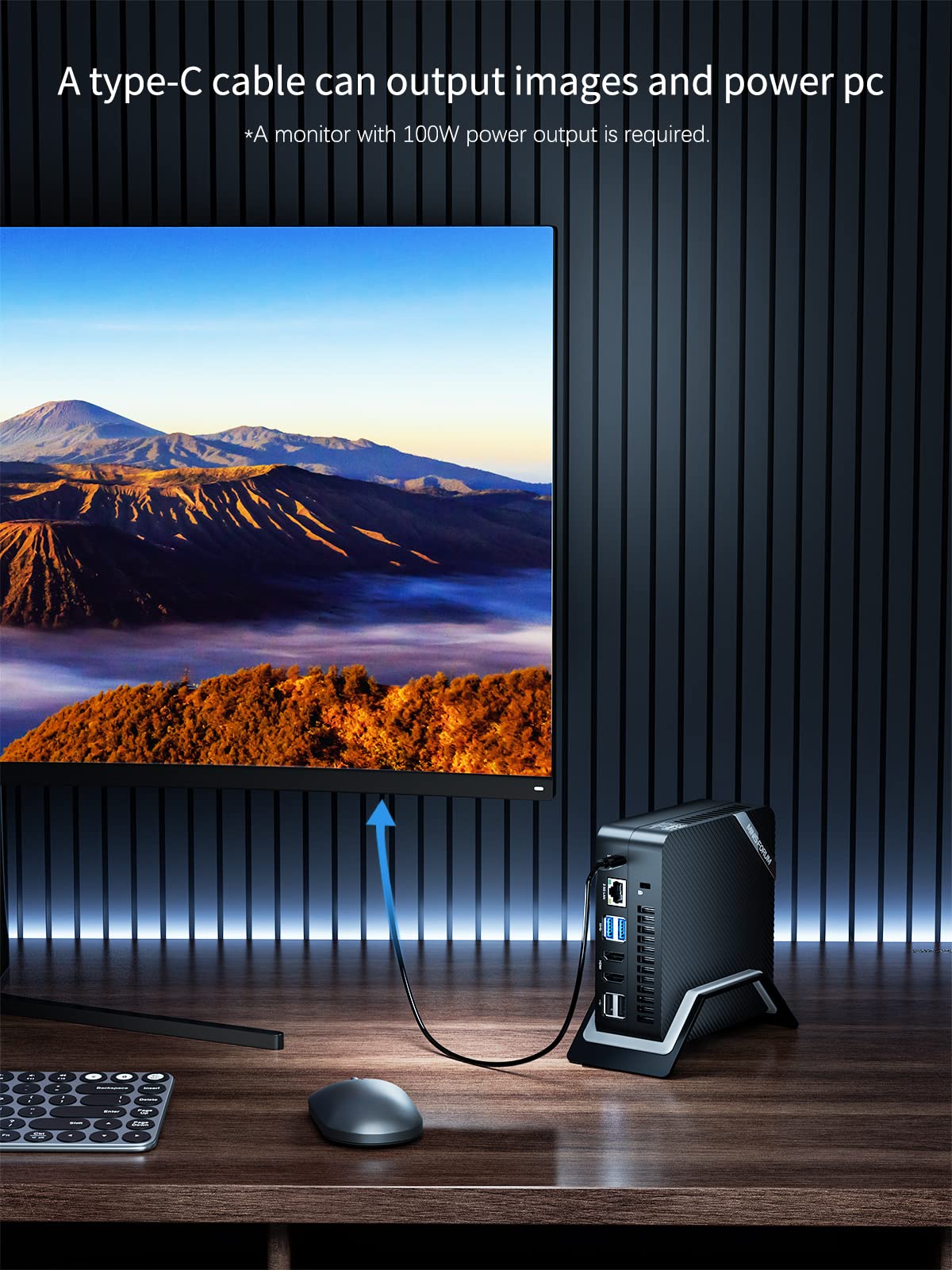 Mini PC AMD Ryzen 7 5800H, Mini Computers DDR4 32GB 512GB PCIe SSD,Windows 11 Pro Mini Desktop Computer, 2500M LAN/Wi-Fi 6/BT5.2, HDMI×2/ USB-C×2/ 4K@60Hz, UM580 Small Gaming PC Support Auto Power On