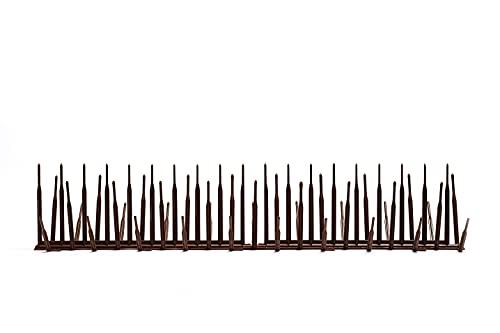 Plastic Bird Spikes 7 inch Wide Brown 10 ft. Box