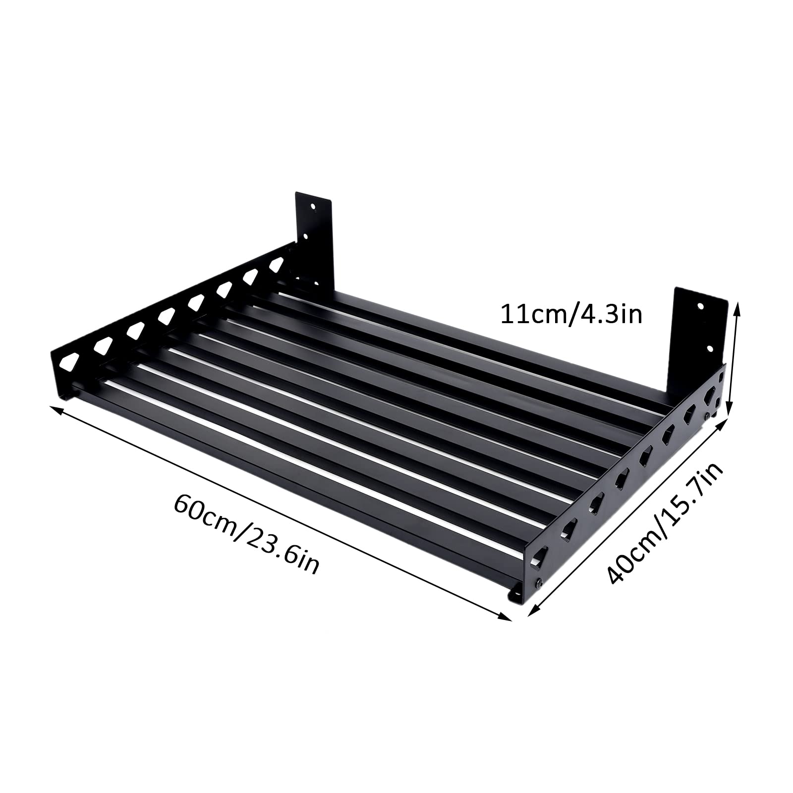 Microwave Shelf, Wall-Mounted Microwave Bracket Oven Rack Oven Bracket Stainless Steel Kitchen Microwave Rack, Space Saving, Sturdy