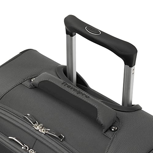 Travelpro Maxlite 5 Softside Expandable Upright 2 Wheel Luggage, Lightweight Suitcase, Men and Women, Shadow Grey, Carry-On 22-Inch