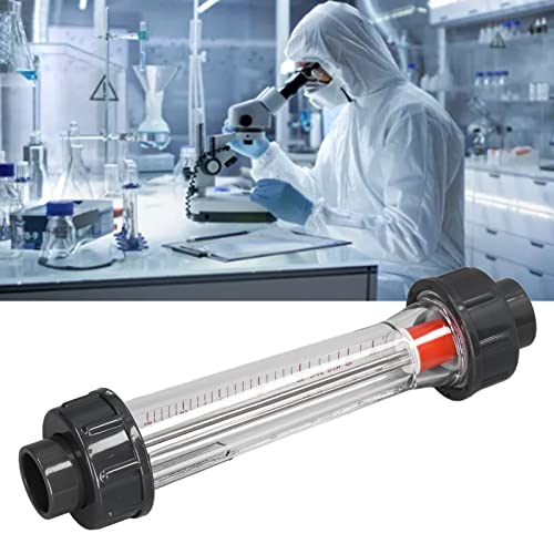Pipe Flowmeter, ABS Clear Scoring Line Tube Flowmeter 4% Accuracy Level Acid Resistant for Pharmaceutical for Light Industry