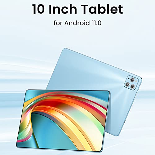 RTLR 10in Tablet, Tablet PC for Android 11 100‑240V for Daily (Blue)