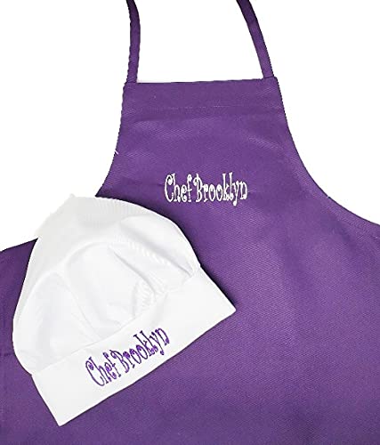 Personalized Kids Apron Embroidered With Name and Design