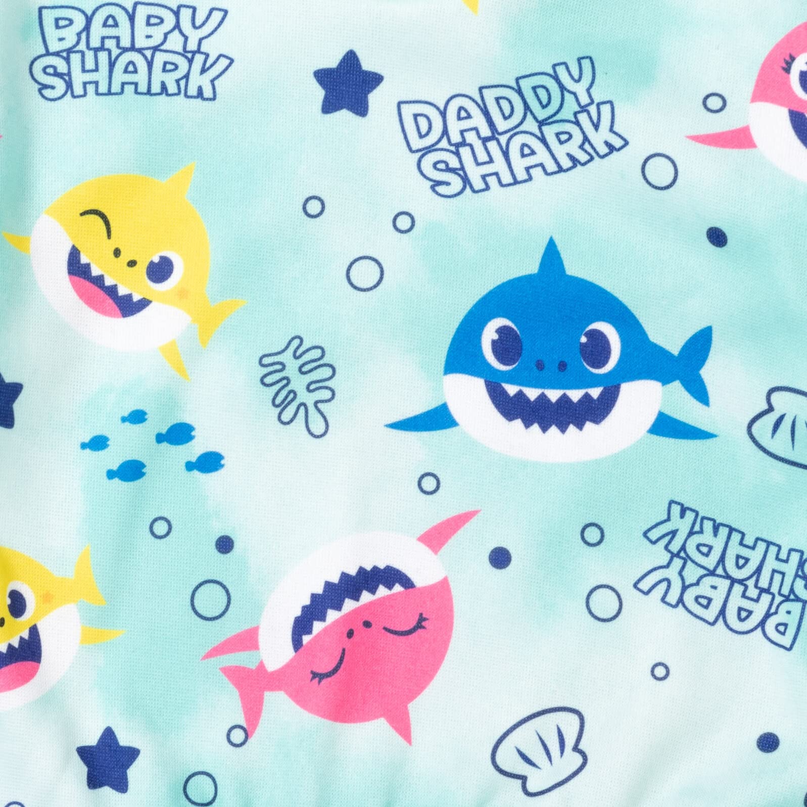 Pinkfong Baby Shark Baby Girls Fleece Pullover Sweatshirt and Legging Set Black/Blue 24 Months