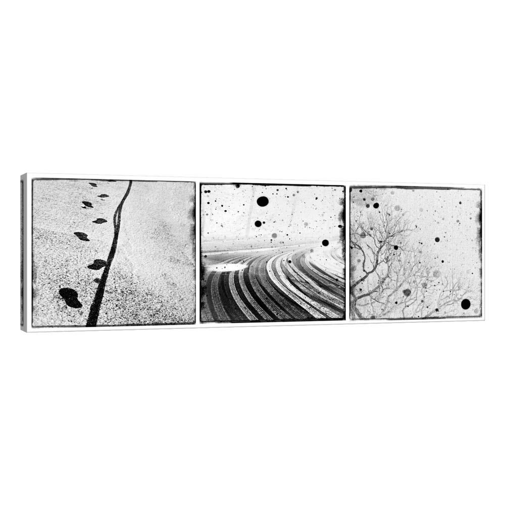 iCanvas DFU7 an English Winter II Triptych Canvas Print by Dorit Fuhg, 12" x 36" x 0.75" Depth Gallery Wrapped