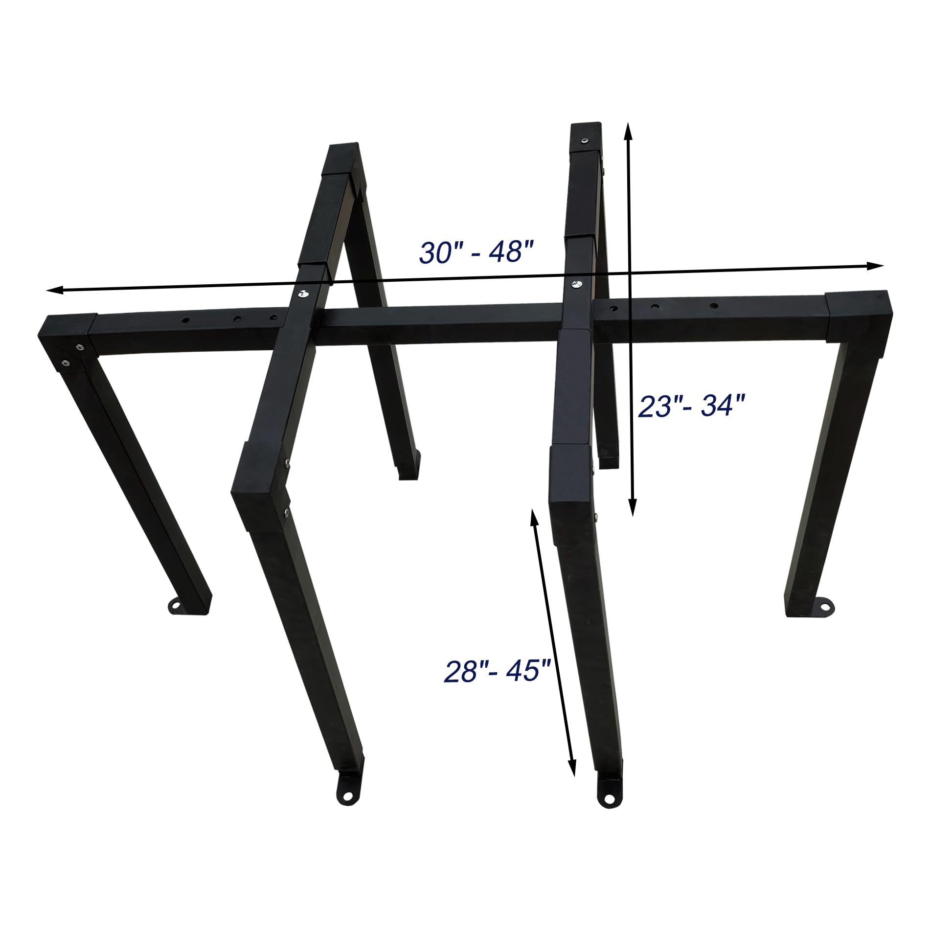 Nuwovwo AC Security Cage, Adjustable Height and Width, Steel Air Conditioner Cage for Round or Square Shape incl. Anti-Theft Screws (Reinforced Version)