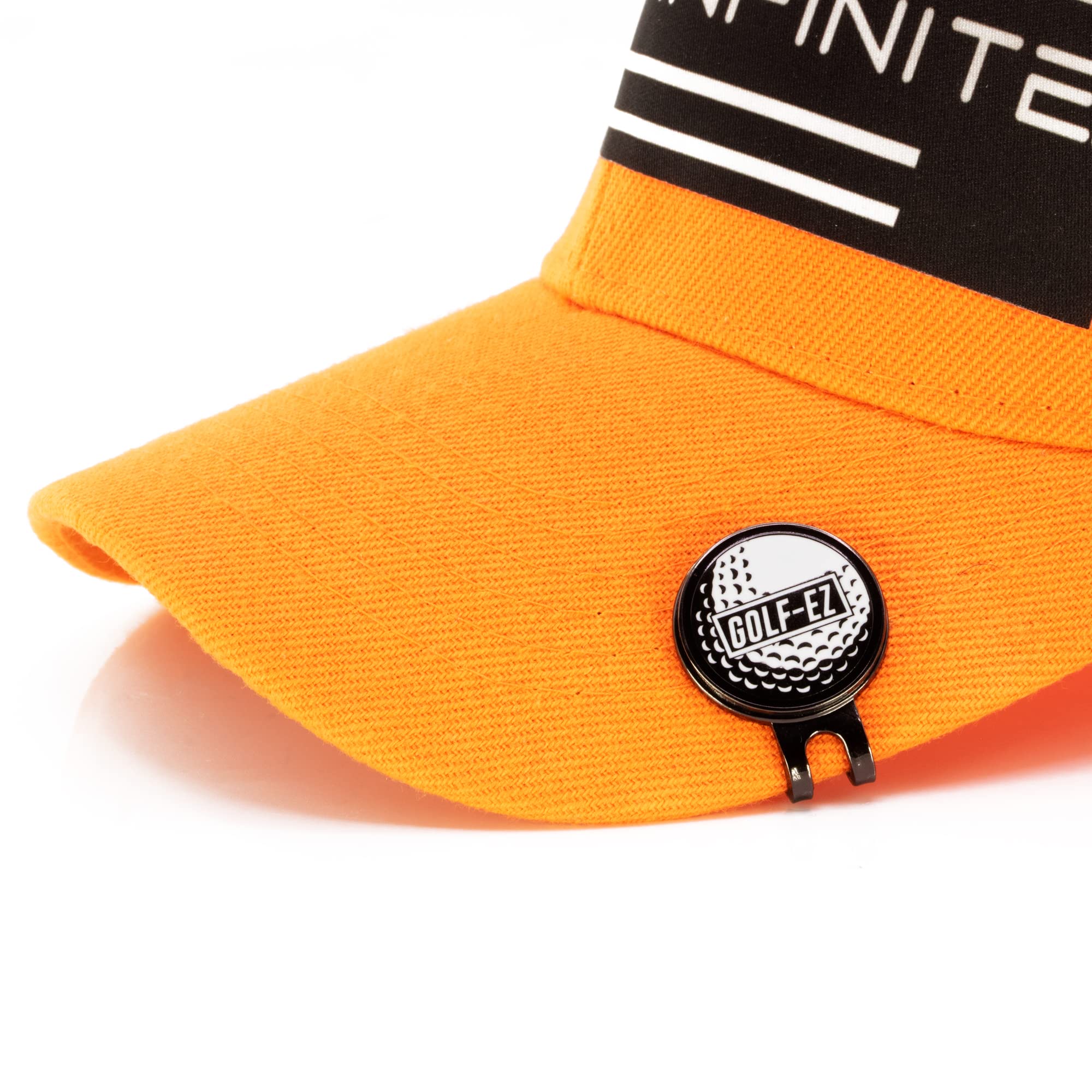 Golf-EZ TRI-LINE Golf Ball Alignment Kit with Hat Clip Ball Marker and Carry Case | Swing Path Arrows & Ball Identifiers (Blue)