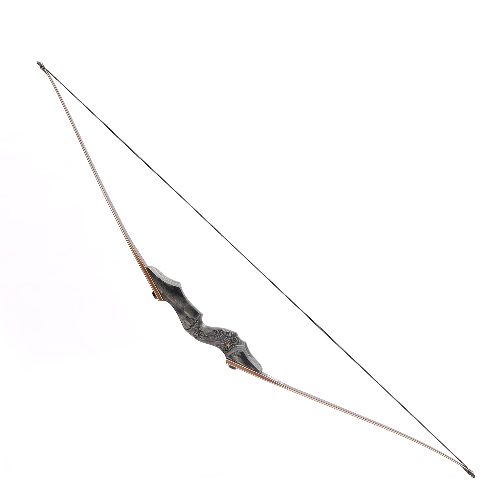 Mandarin Duck Black Hunter MK II 60" Take Down Longbow - Left Handed, 40lb
