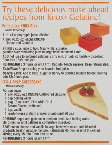 Knox Unflavored Gelatin (4 Envelopes)
