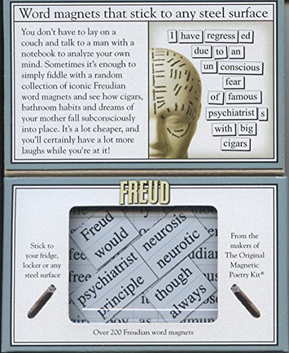 Magnetic Poetry - Freud Kit - Words for Refrigerator - Write Poems and Letters on The Fridge - Made in The USA