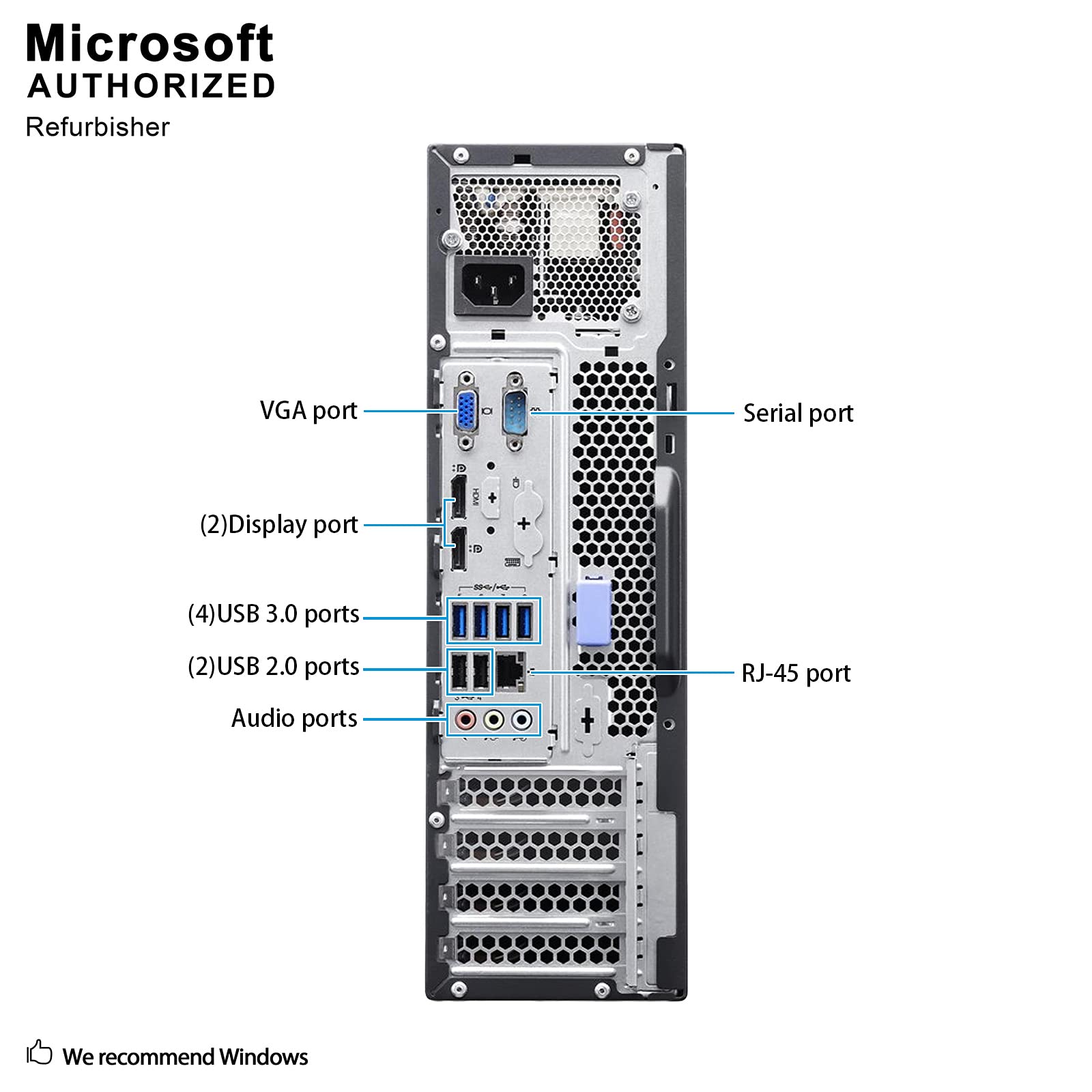 Lenovo ThinkCentre M93P Small Form Business High Performance Desktop Computer PC - Intel Core I5-4570 3.2Ghz - 8GB RAM - 500 GB HDD - DVD-RW - Windows 10 Professional (Renewed)