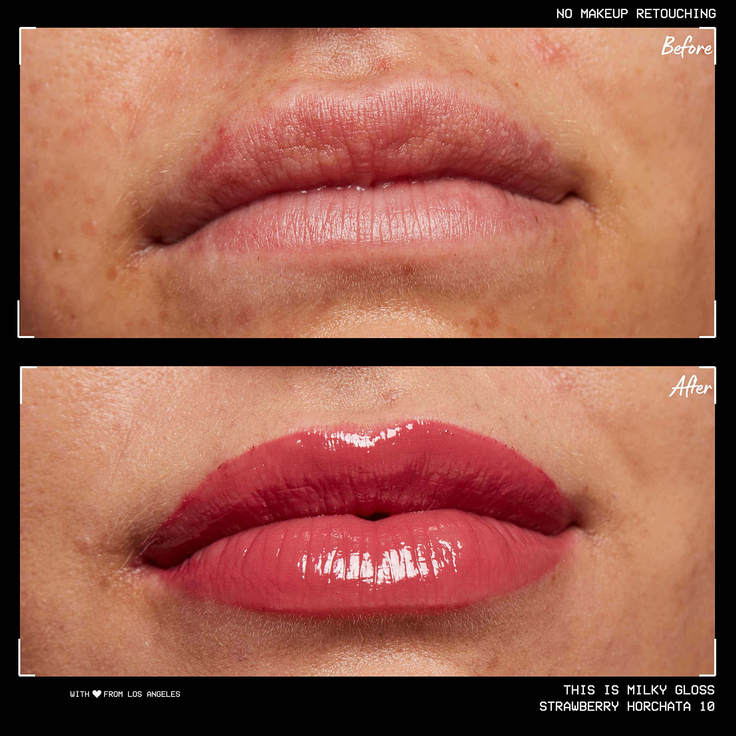 NYX PROFESSIONAL MAKEUP This Is Milky Gloss, Lip Gloss with 12 Hour Hydration, Vegan - Strawberry Horchata (Mauve Pink)