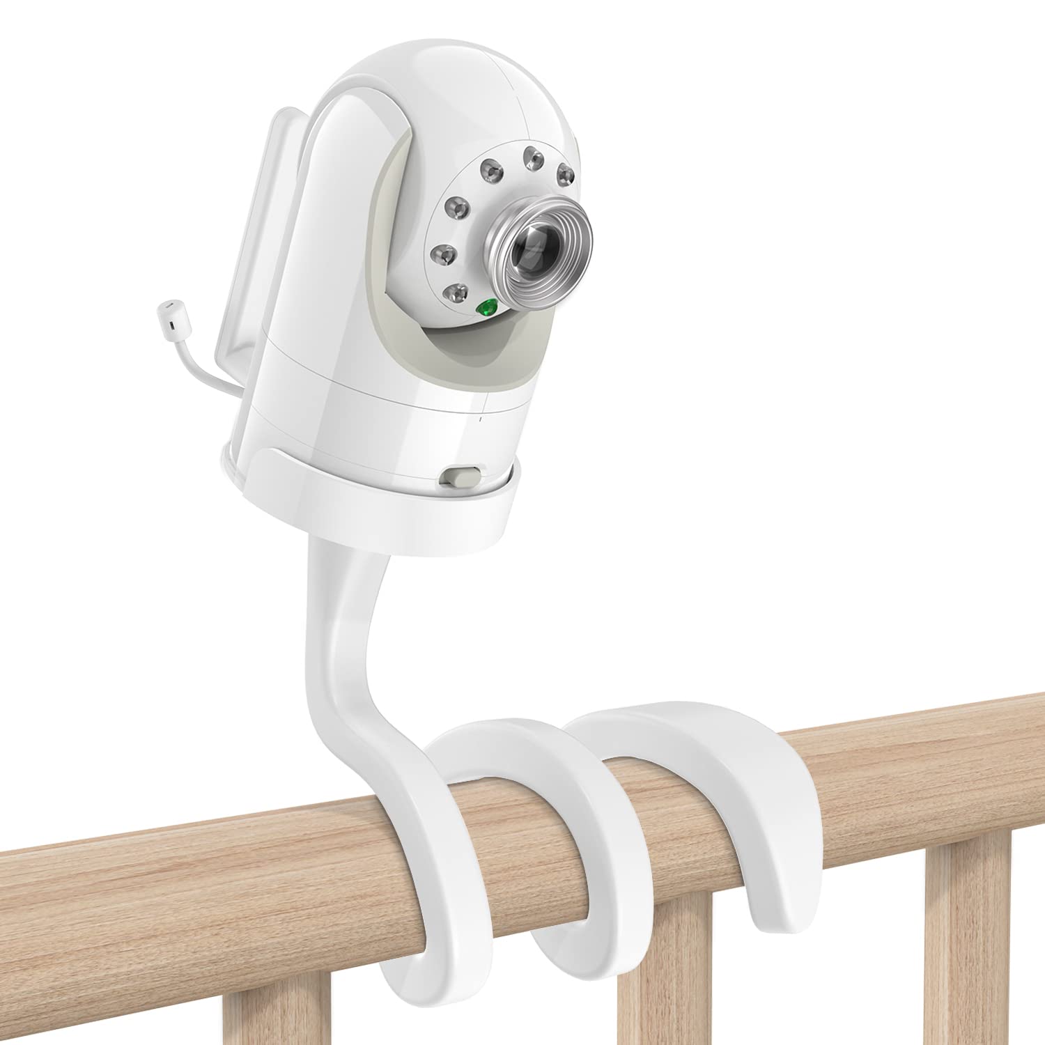 PROCHOP Flexible Mount for Infant Optics DXR-8 and DXR-8 Pro Baby Monitor, Baby Camera Flexible Mount ,Versatile Twist Mount Without Tools or Wall Damage- White