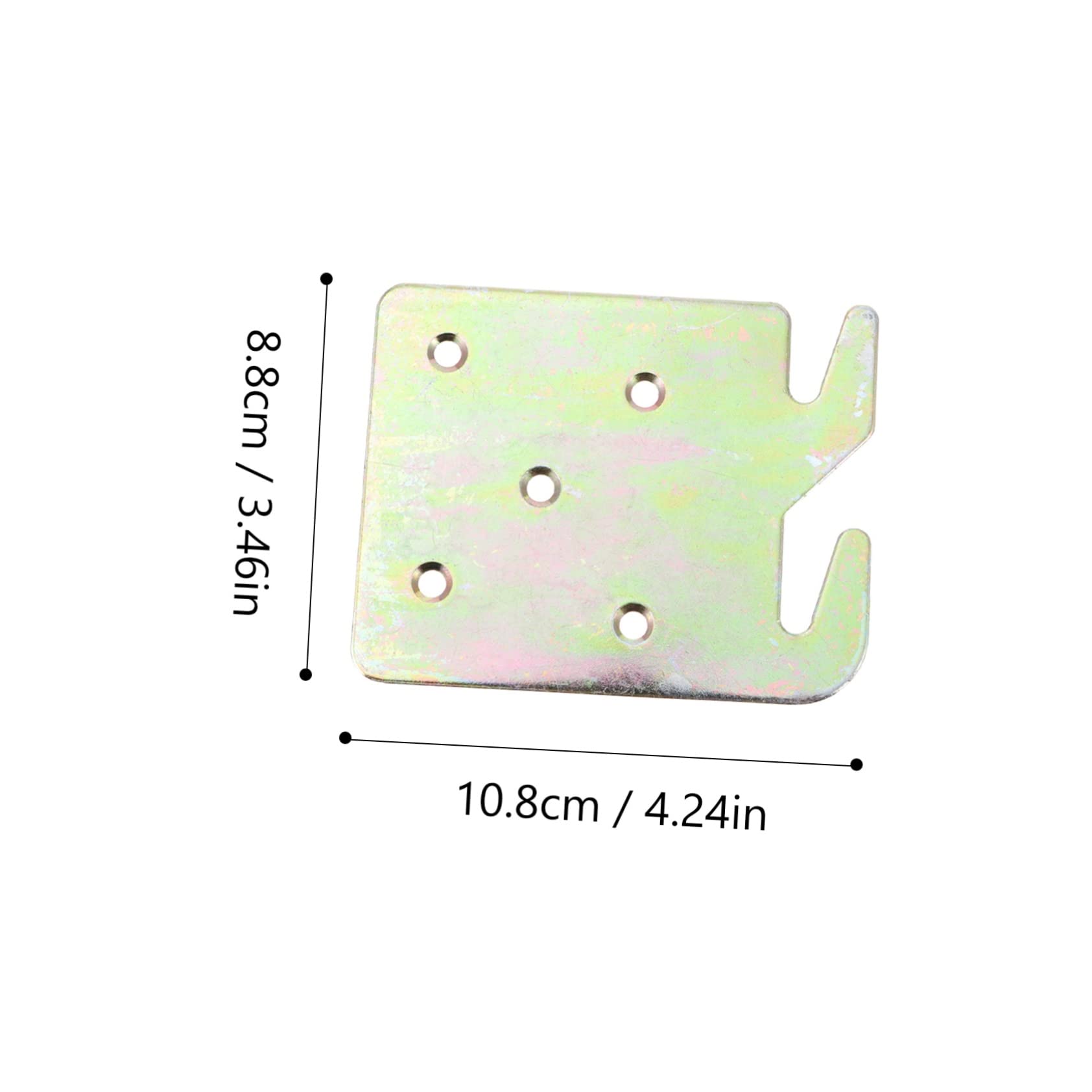 LIFKOME 4pcs Bed Hook Railing Iron European Style