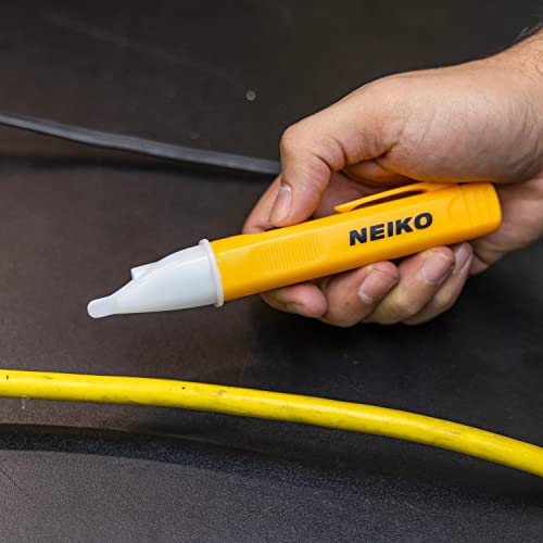 NEIKO 40524A Electrical Tester, 2 Pack, Non Contact Voltage Tester, AC Voltage Detector, 50/60Hz Circuits, Dual Range 12V-48V / 48V-1000V, Electric Tester Pen, Electricity Tester Tool, Audio & LED