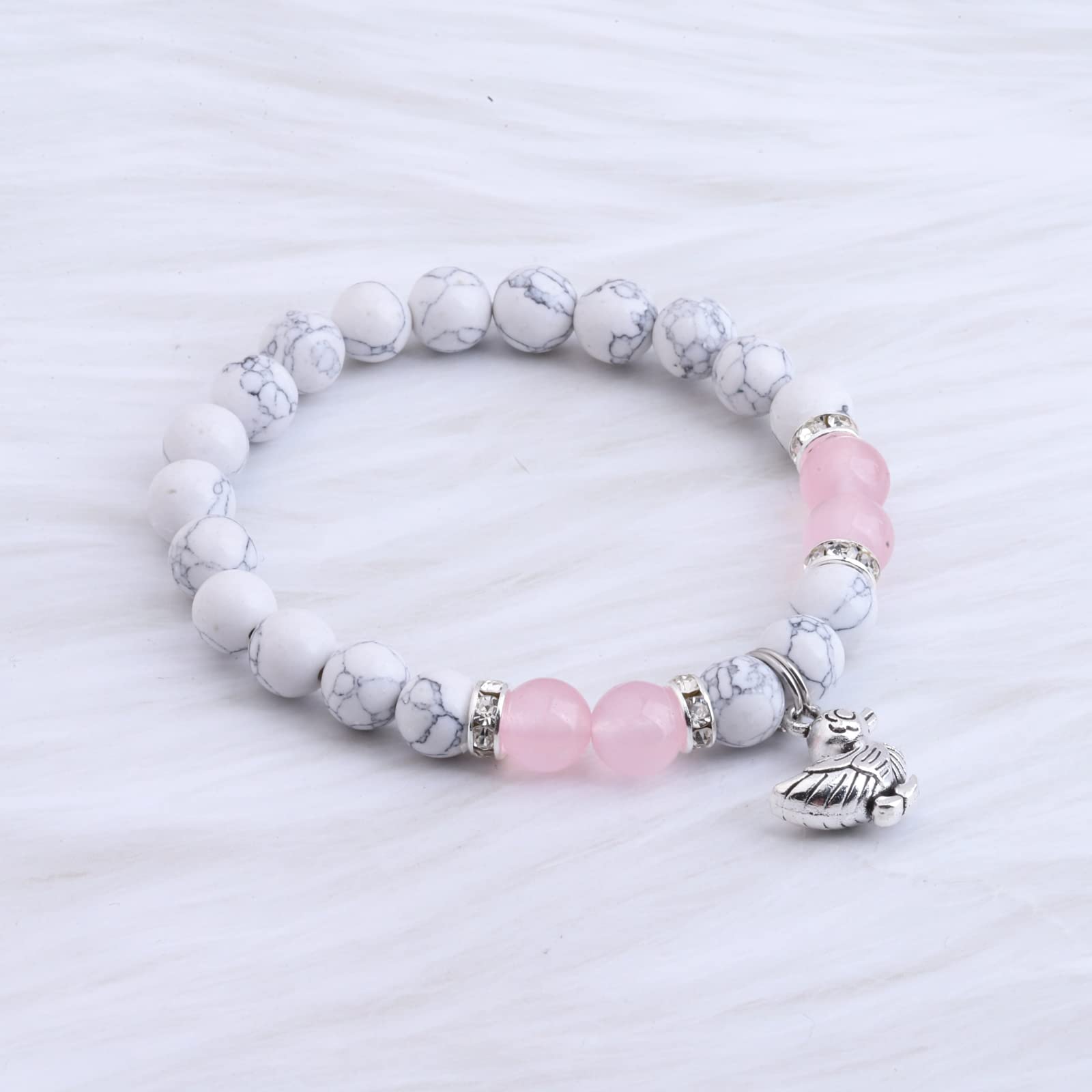 MAOFAED Duck Gift Duck Gemstone Beaded Healing Bracelet Don’t Forget How Ducking Amazing You Are (ducking amazing bead)