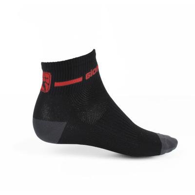 Giordana Trade Short Cuff Cycling Socks, Black/Red, M