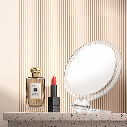 MIYADIVA 25X Magnifying Mirror with Handle,5In Double Sided 1X/25X Magnifying Makeup Mirror,Travel Magnifying Makeup Mirror,Perfect for Blemish/Blackhead Remover