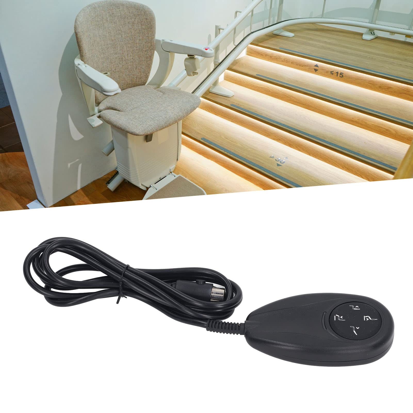Lift Chairs Power Recliner, Recliner Replacement Parts, Lift Chair Remote 4 Buttons 5 Pin Up Down Replacement Hand Control Handset for Power Recliner
