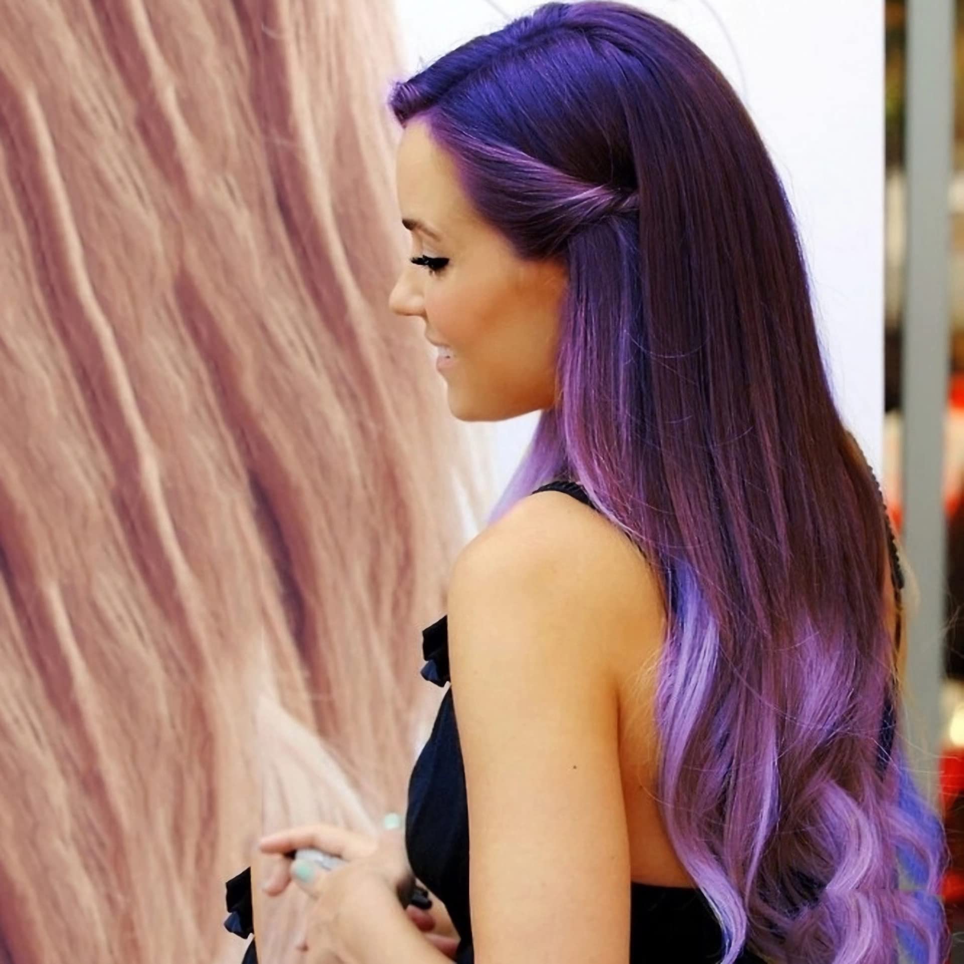 Purple Hair Dye Shampoo Permanent YIZHONG Hair Color For 100% Gray Coverage Women Men Dark Easy Comb Dyeing (grape purple)