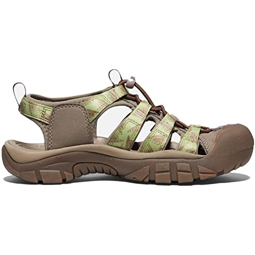 KEEN Women's Newport H2 Closed Toe Water Sandals, Smokey Bear/Tarragon, 6.5