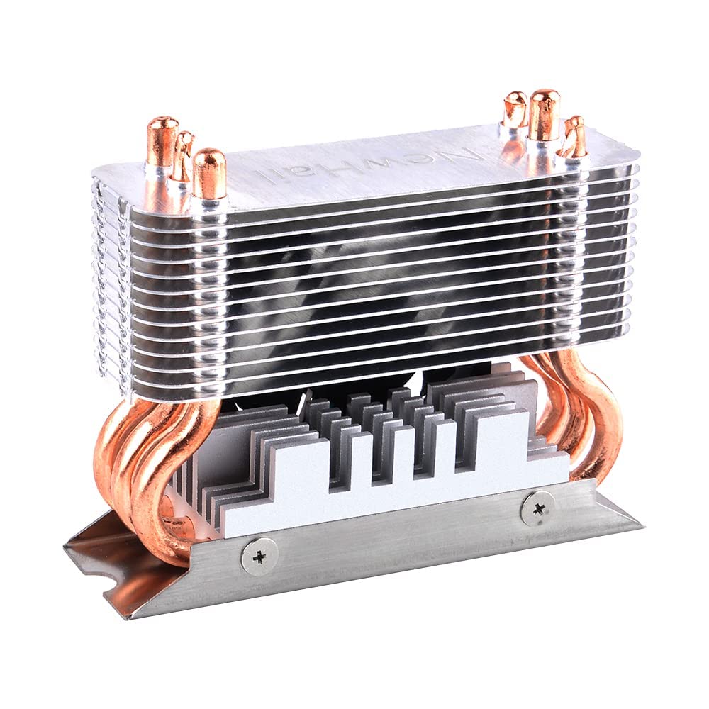 NewHail 12V M.2 2280 SSD Heatsink with 40mm PWM Cooling Fan, Copper Heat Pipes and Thermal Pad, SSD Cooler for M.2 2280 NVMe & SATA SSD Only