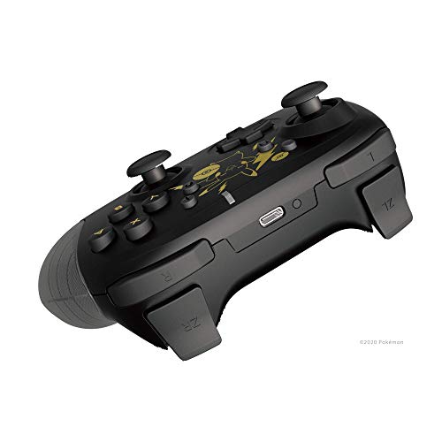 Hori Nintendo Switch Wireless HORIPAD (Pokemon: Black & Gold Pikachu) By - Officially Licensed By Nintendo and the Pokemon Company International - Nintendo Switch