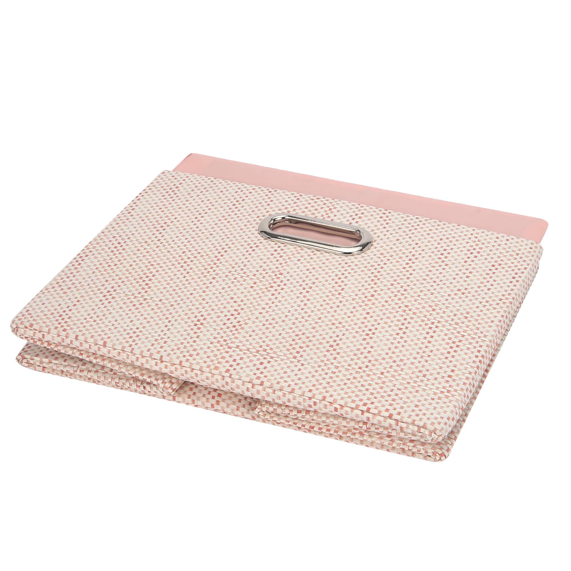 Lambs & Ivy Foldable/Collapsible Storage Bin/Basket Organizer with Handles, Pink
