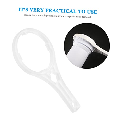 ULTECHNOVO Tools 10pcs 10 Wrench Wrenches Home Household Filtration System Wrench Under Sink Water Filter Tool Wrench Plastic White Filter Canister Spanner
