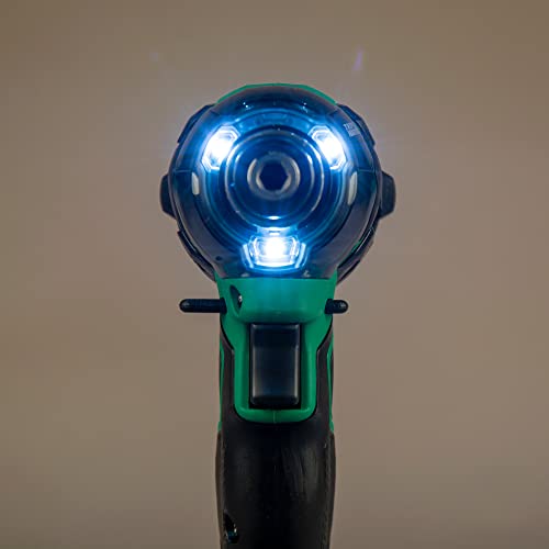 Metabo HPT 36V MultiVolt™ Cordless Triple Hammer BOLT Impact Driver Kit | 1/4-Inch Keyless | 5 Speed Modes | 3 LED Lights | Up to 1,903 in-lbs of Torque | IP56 Rated | Lifetime Tool Warranty | WH36DC