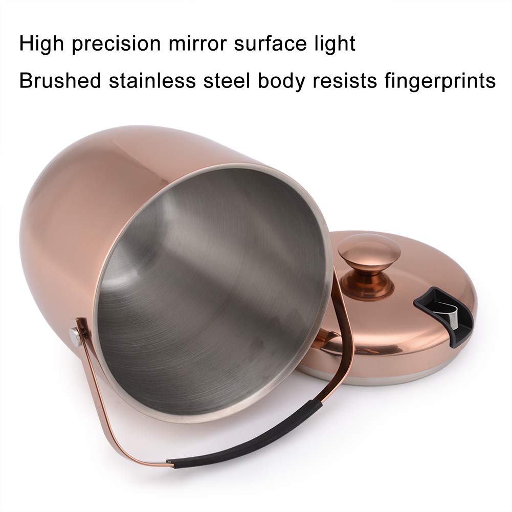 malmo Ice Bucket - Double Walled Stainless Steel Ice Bucket - Wine Bucket with Tongs & Thickened Lid (3 L) - Portable Chiller Bin Basket for Parties, BBQ & Buffet