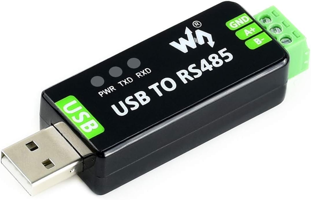 Industrial USB to RS485 Converter Adapter Original FT232RL and SP485EEN Chip, Lightningproof Tube, Resettable Fuse, ESD And TVS Protection Circuits,Supports Mac, Linux, Android, WinCE,Windows