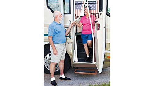 Patriotic American Flag Pattern Quick Install Mesh Magnetic Screen 40” x 85.5” - Helps Keep Bugs & Insects Out - Perfect for Single Doors Leading to Your Porch or Patio - Folds for Easy Storage