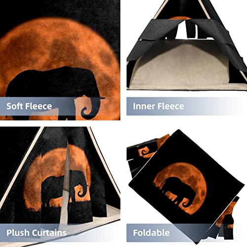 RATGDN Small Pet Hideout Elephant Hamster House Guinea Pig Playhouse for Dwarf Rabbits Hedgehogs Chinchillas