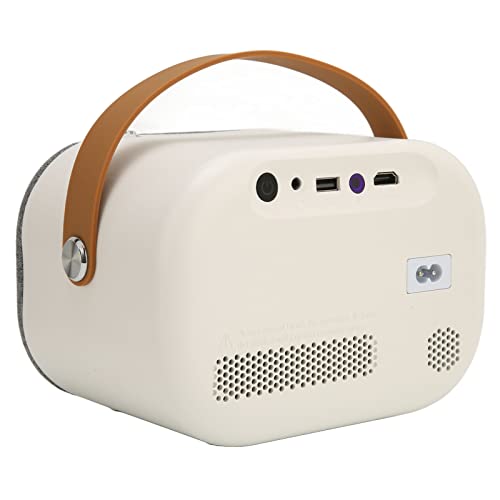Projector, 100 to 240V Remote Control 5G 2.4G WiFi 300 ANSI Lm HDR Compatible Portable Projector for Tablets for Computers (US Plug)