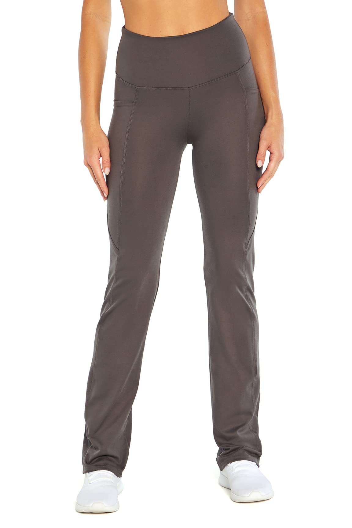 Marika Women's Standard Zen High Rise Pocket Bootcut Pant, Magnet, Large