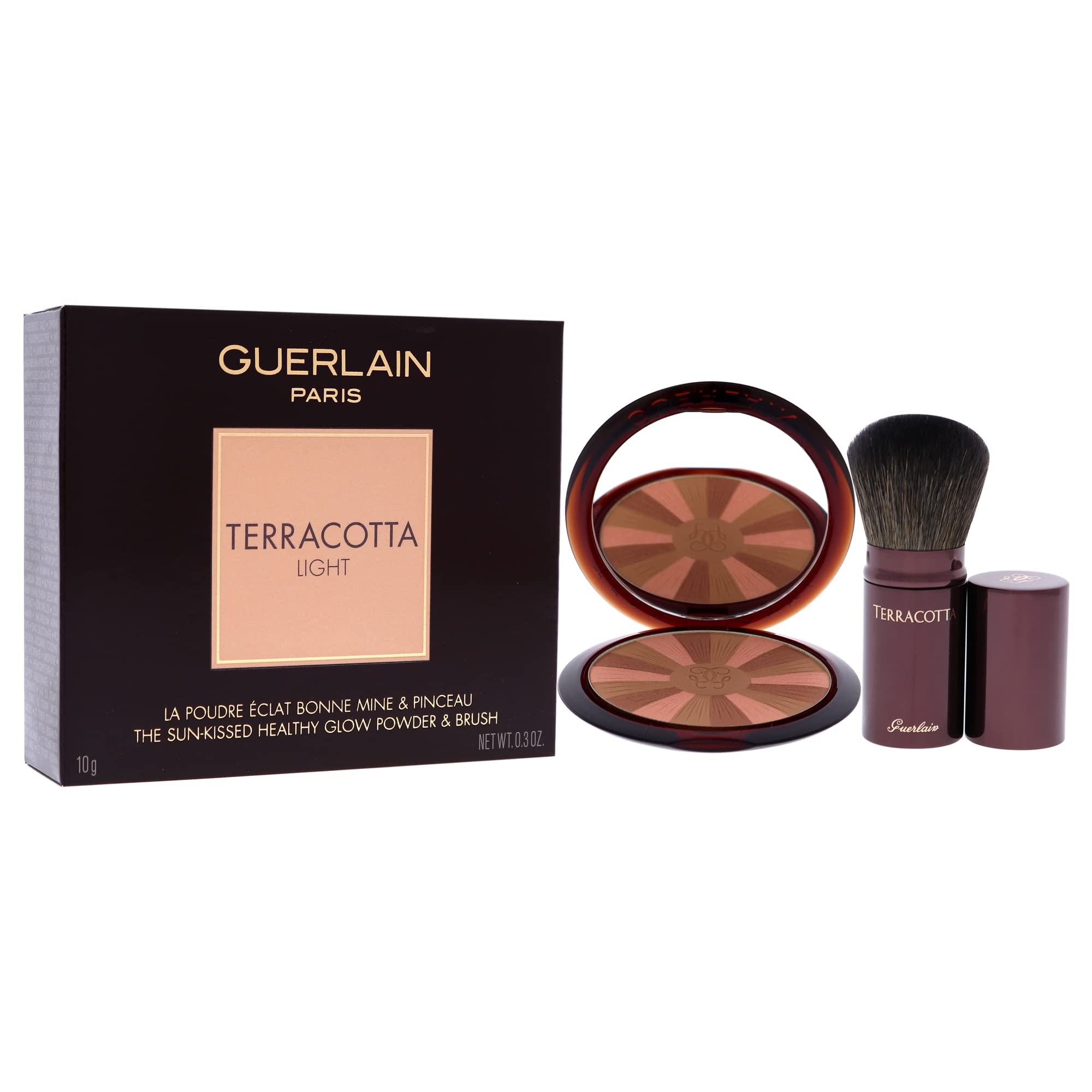 Guerlain Terracotta Light The Sun-Kissed Healthy Glow Powder and Brus Women Powder 0.3 oz