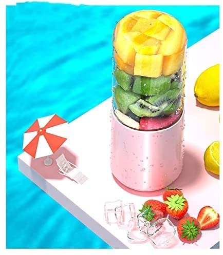 MXJCC Smoothie Blender for Kitchen, Personal Mini Blender for Shakes and Smoothies, Travel, Fitness with Safety Lock (Color : Green)