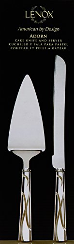Lenox Cake Knife & Server Adorn Set, Silver