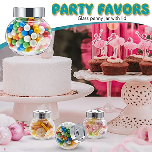 Umigy 60 Pieces Mini Glass Jars with Lids 1.7 oz Mini Candy Jars Tiny Mason Jars Small Glass Containers with Lids for Favors Wedding Gifts Spice Honey Sugar Scrub Herbs